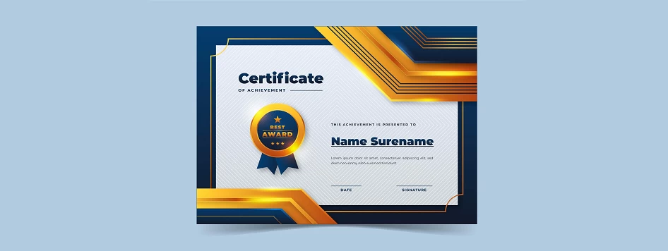 Elevate Employee Recognition with Certificate Design Service